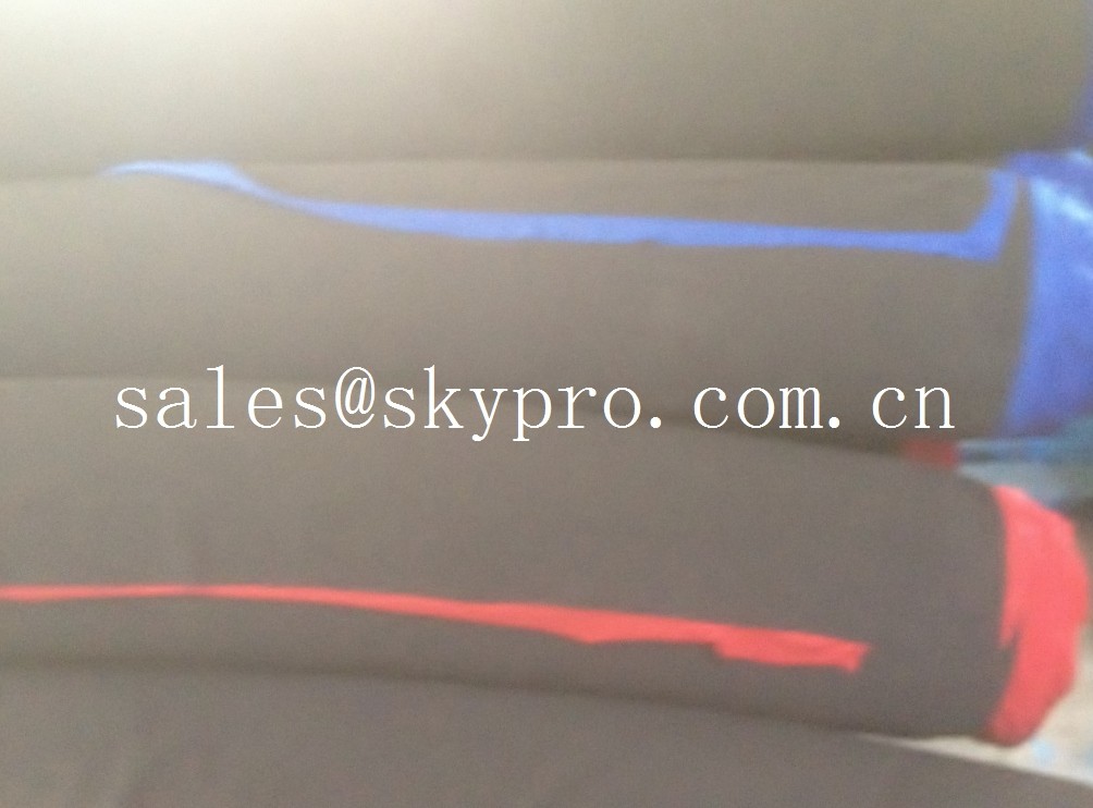 One or two sides coating 60" wide maximum neoprene sheet with colored ...