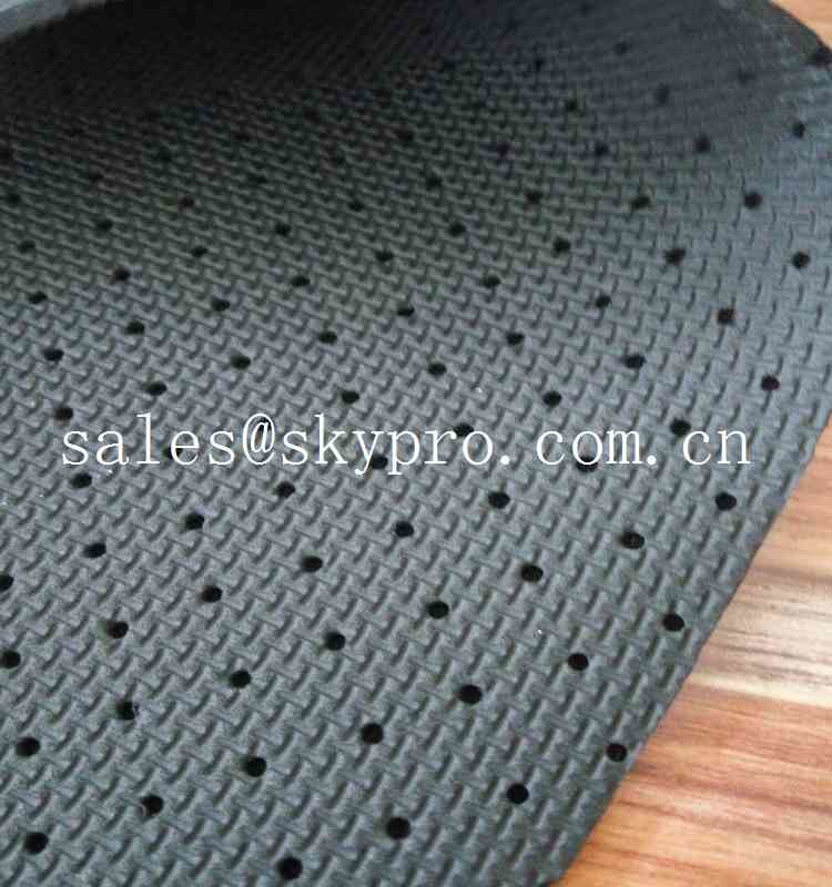 Colorful Perforated Rubber Breathable Rubber Sheet Soft Neoprene Mesh ...