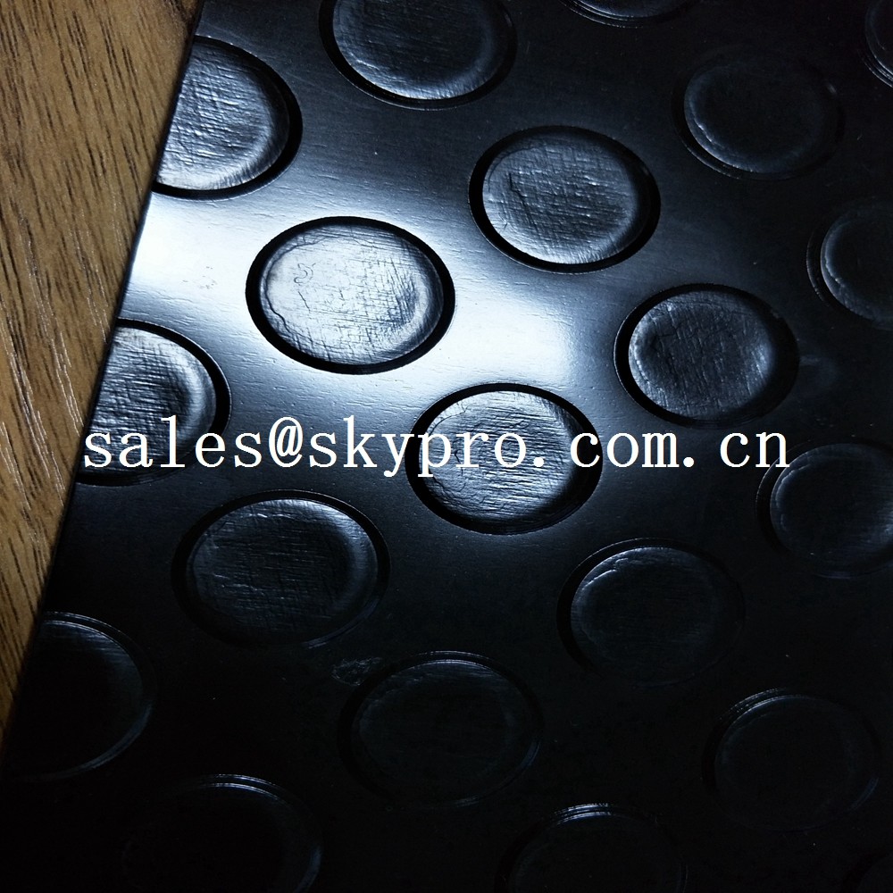 Non slip silver color Plastic Sheet thin gloosy PVC diamond thread ...