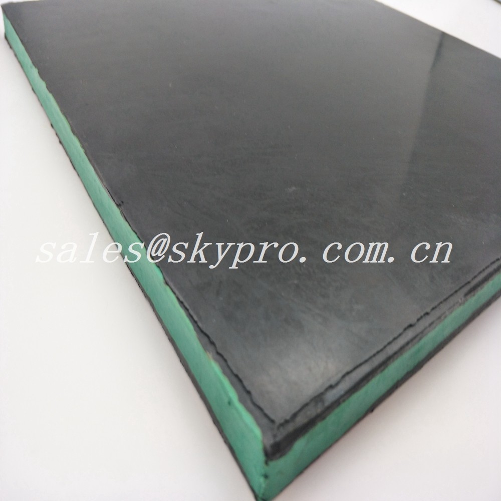 Wear - Resisting 30mm Black + Green + Black Sandwich Skirting Rubber ...