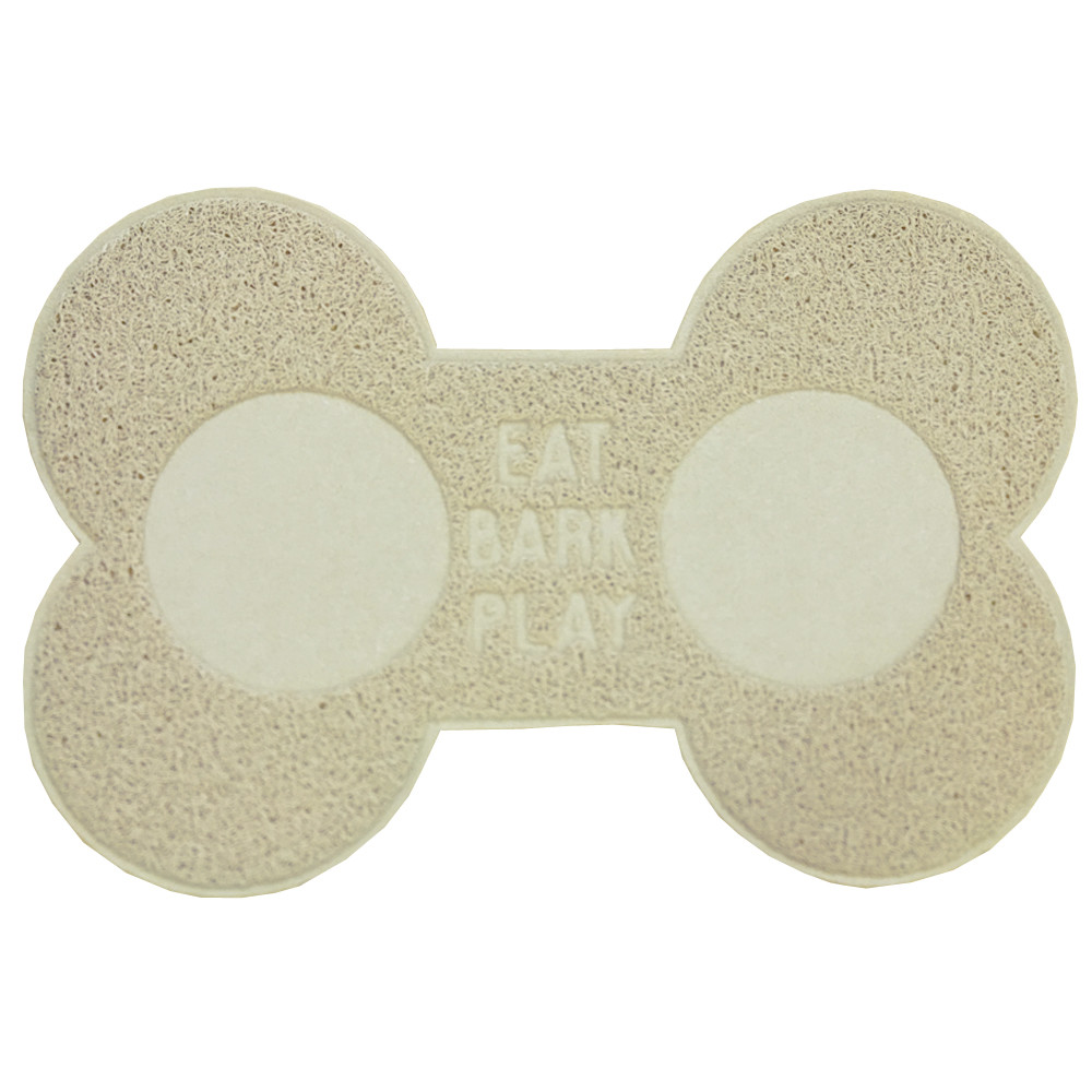 Customized Waterproof PVC Bone Shaped Dog Mat